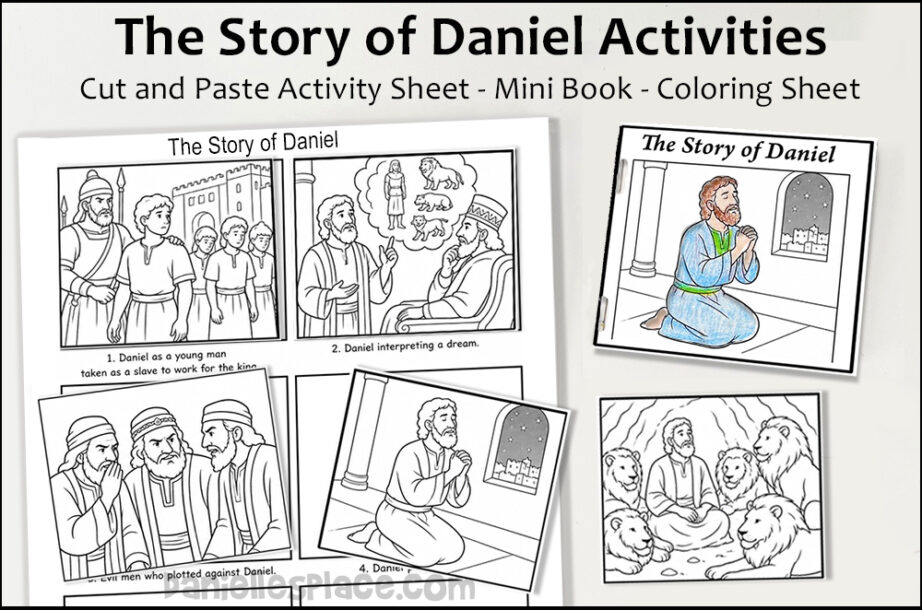 Daniel and the Lions Printable Bible Activities - Members Resource Room ...
